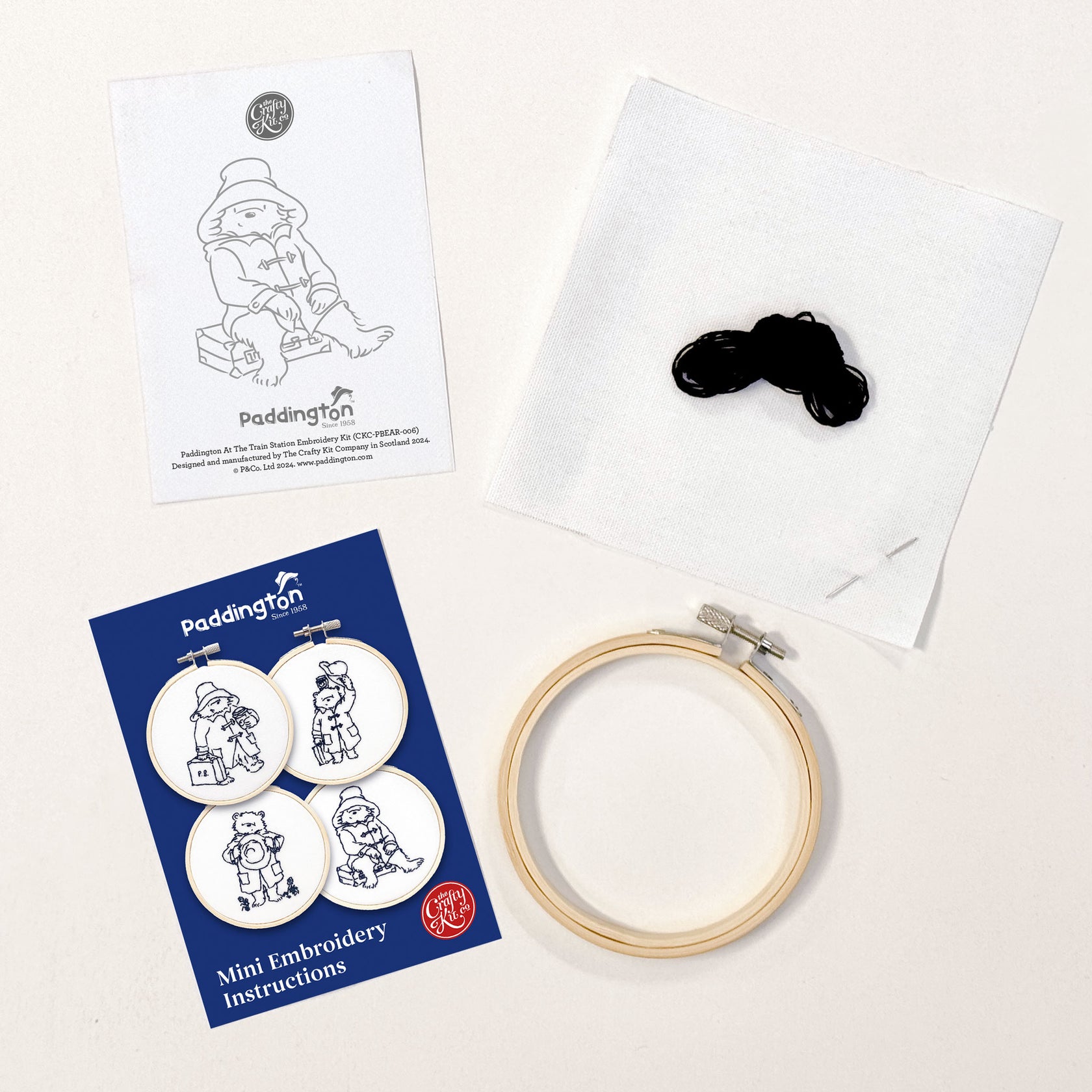 Paddington - At The Train Station Mini Embroidery Kit – The Crafty Kit ...