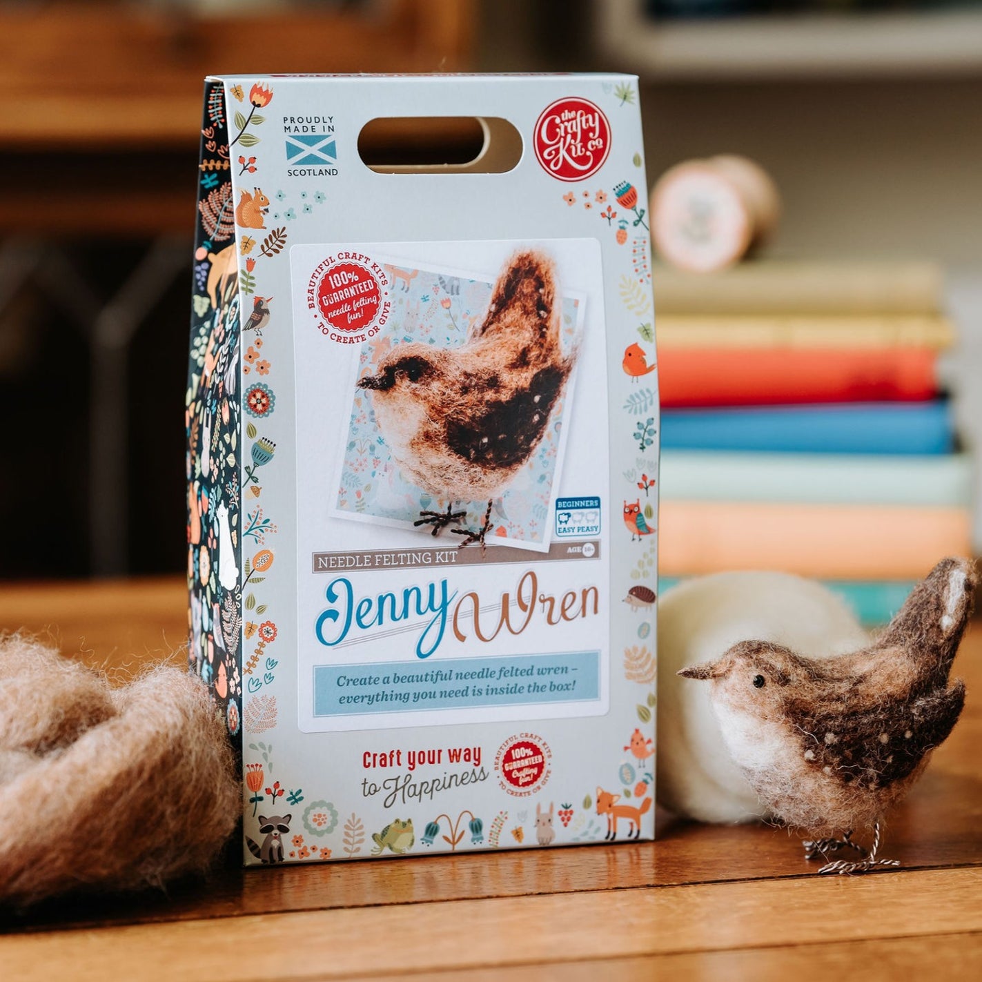 Jenny Wren Needle Felting Craft Kit | The Crafty Kit Company