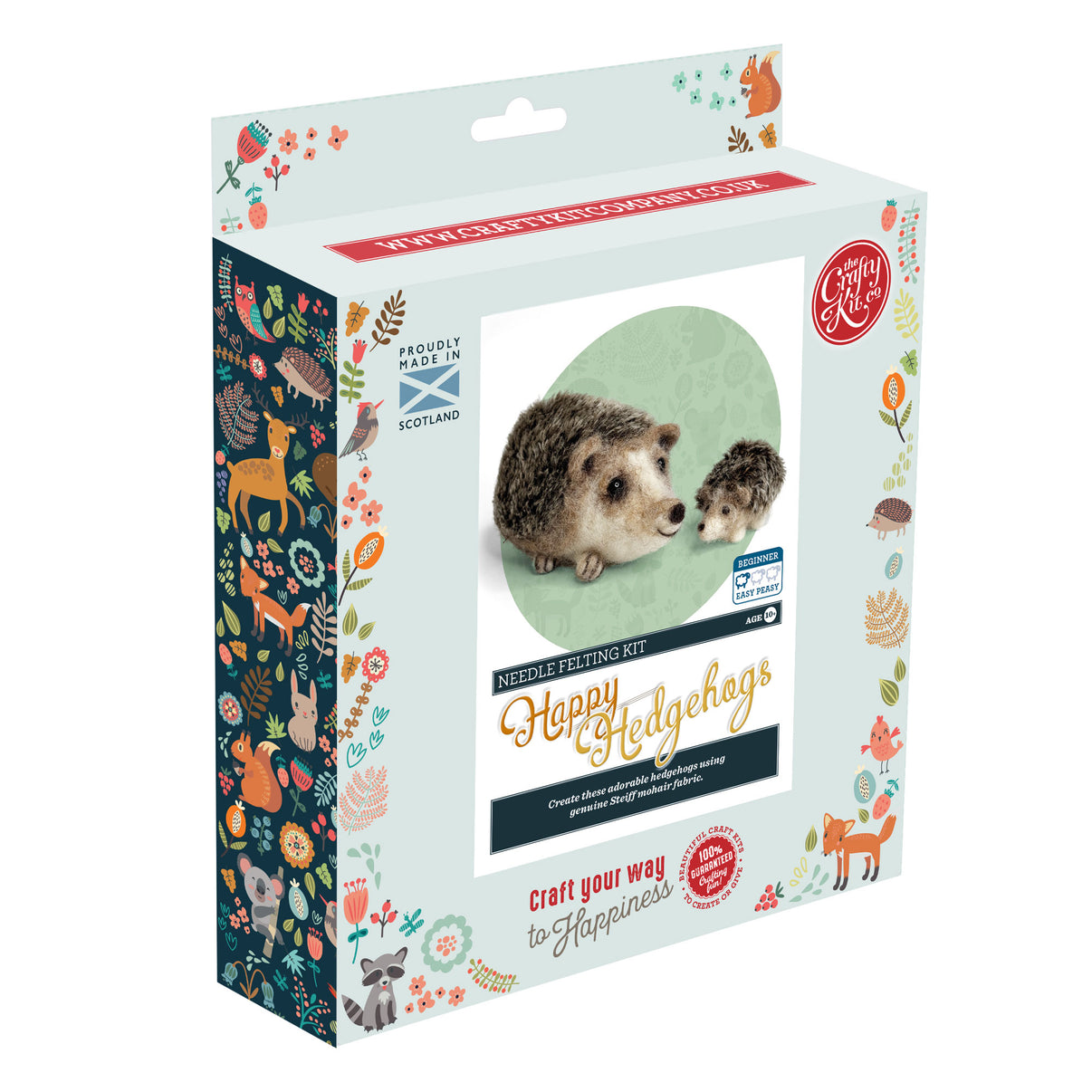 Happy Hedgehogs Needle Felting Craft Kit | The Crafty Kit Company