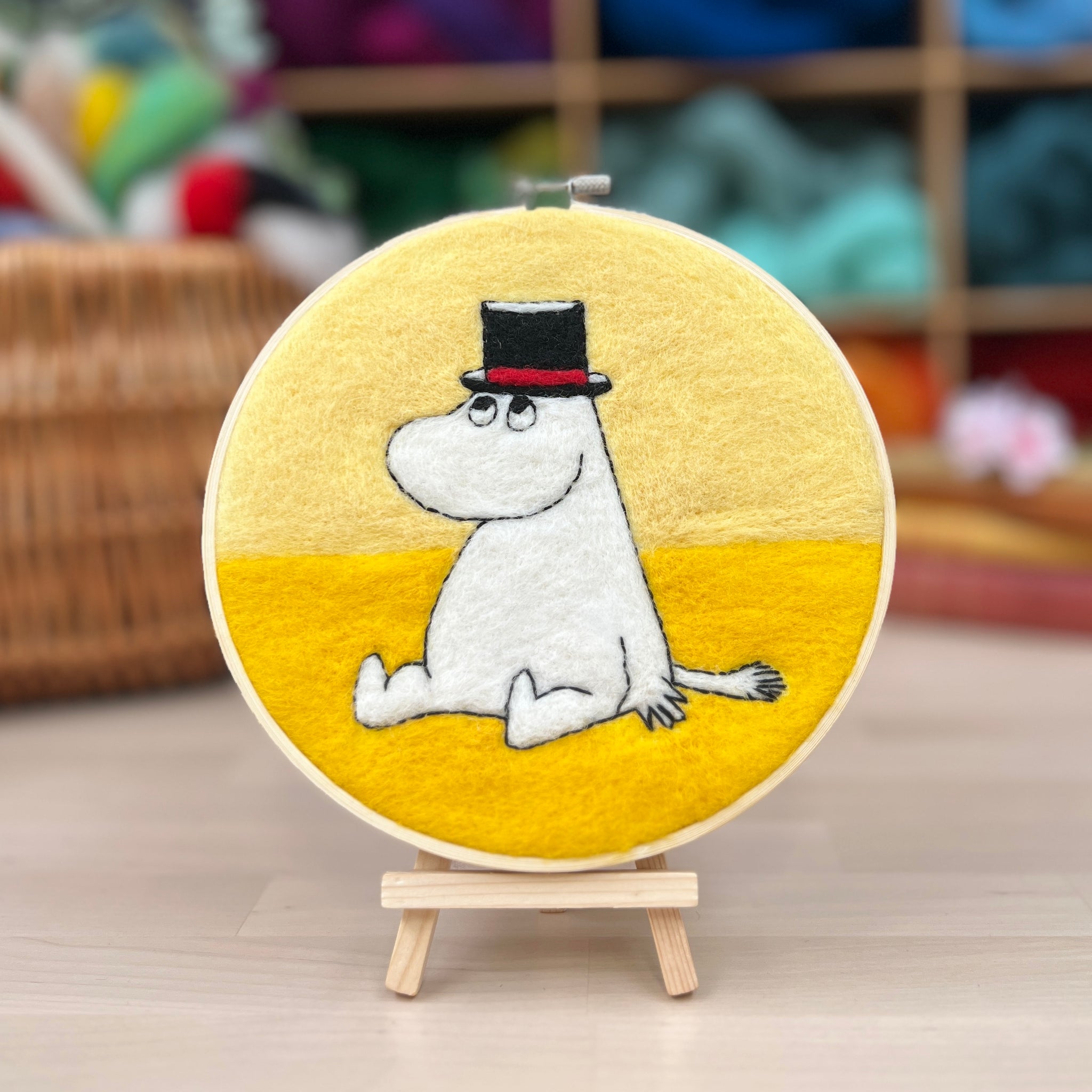 Moomin Needle ﻿Felting Kit | Moominpappa Sitting | The Crafty Kit Company