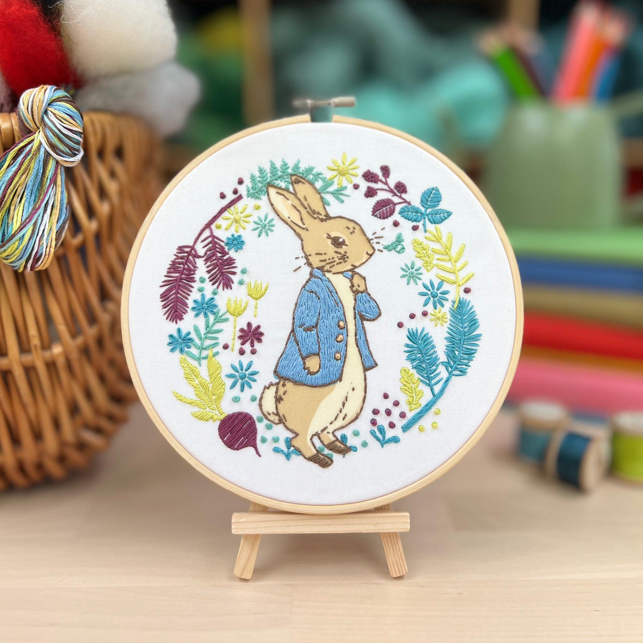 Beatrix Potter Embroidery Kit | Peter Rabbit Plans His Next Adventure ...