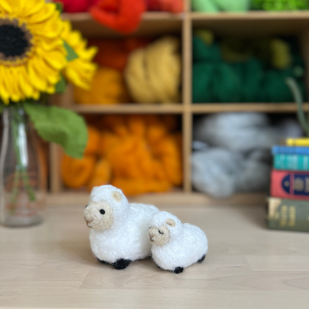 Sheep Family Needle Felting Craft Kit | The Crafty Kit Company