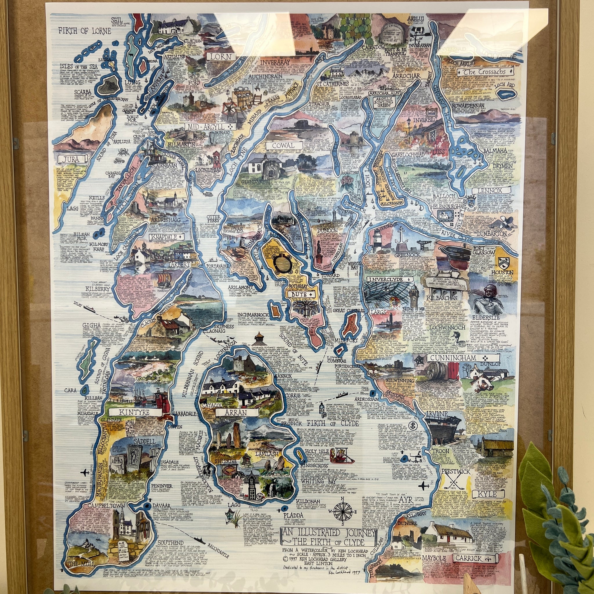 Ken Lochhead Pictorial Map of Firth of Clyde – The Crafty Kit Company