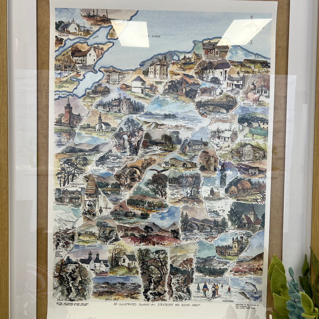 Ken Lochhead Pictorial Map of Strathspey – The Crafty Kit Company