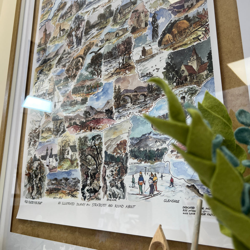 Ken Lochhead Pictorial Map of Strathspey – The Crafty Kit Company