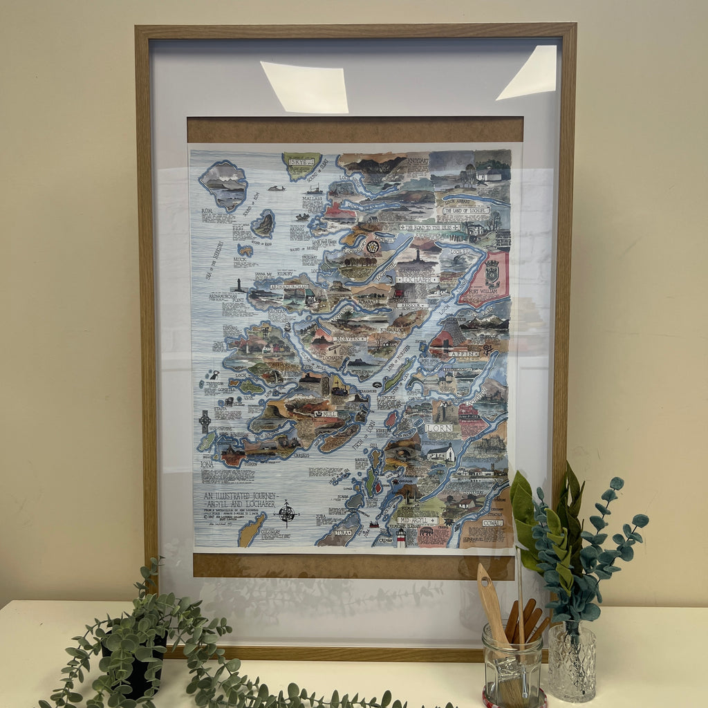 Ken Lochhead Pictorial Map of Argyll and Lochaber – The Crafty Kit Company