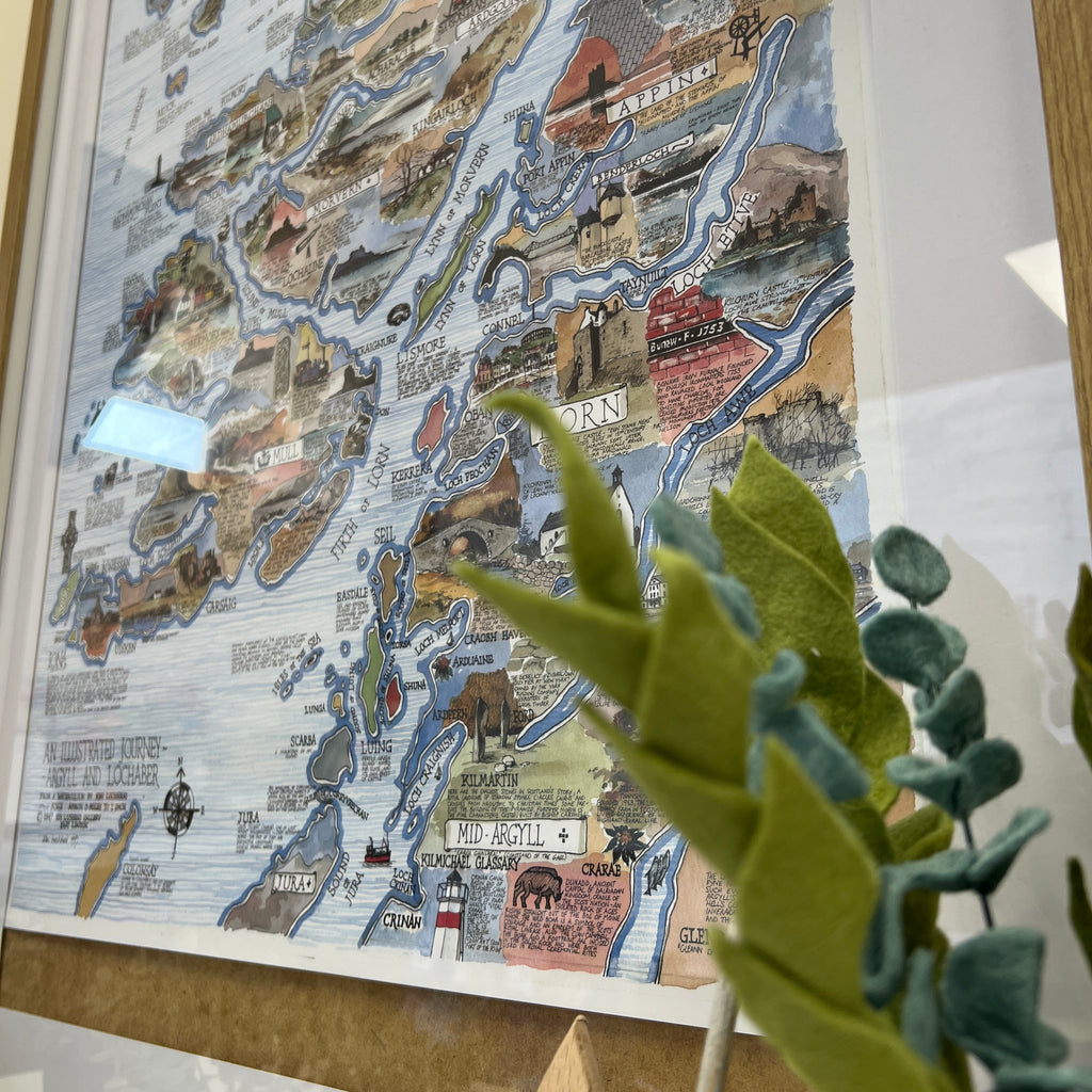 Ken Lochhead Pictorial Map of Argyll and Lochaber – The Crafty Kit Company