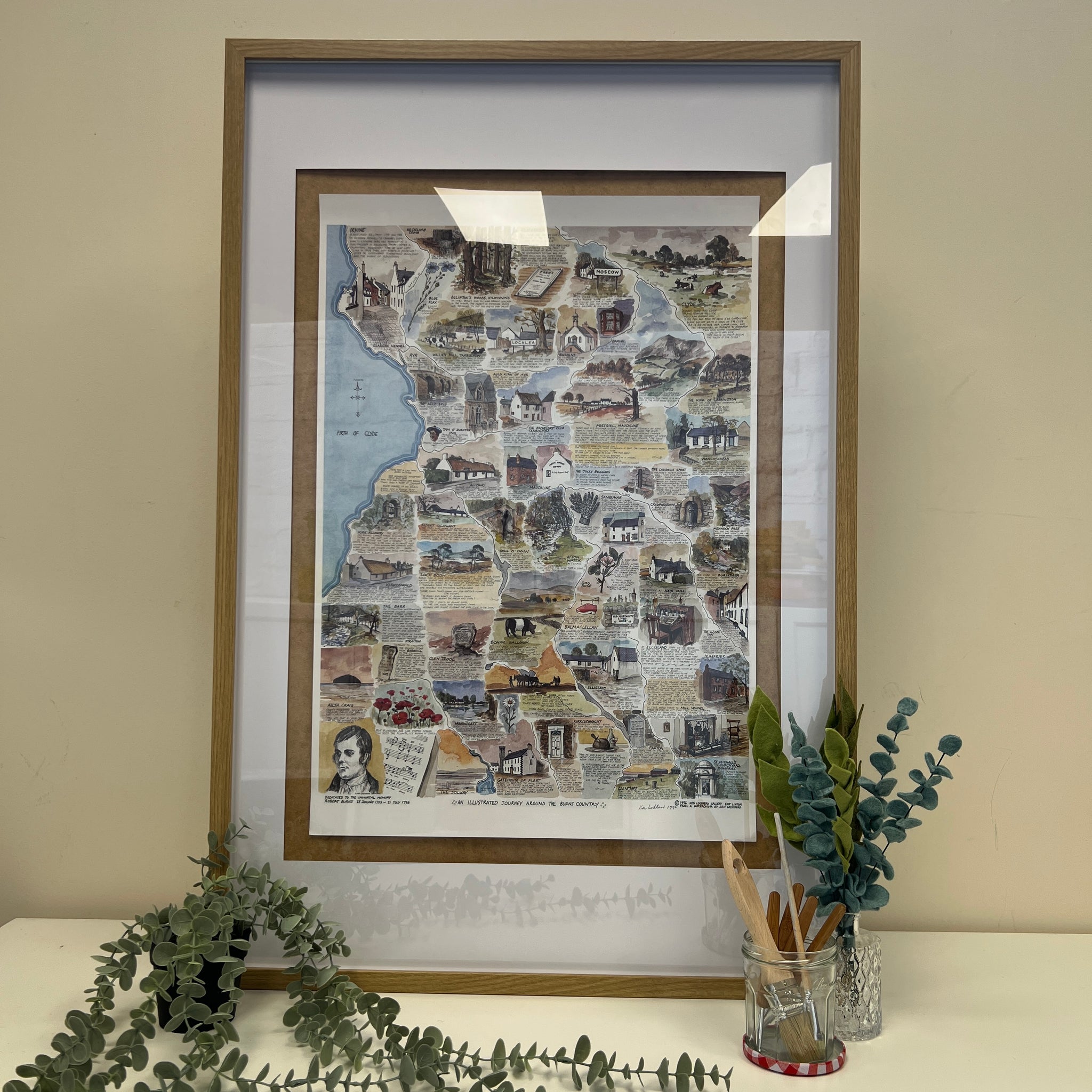 Ken Lochhead Pictorial Map of The Burns Country (Ayrshire) – The Crafty ...