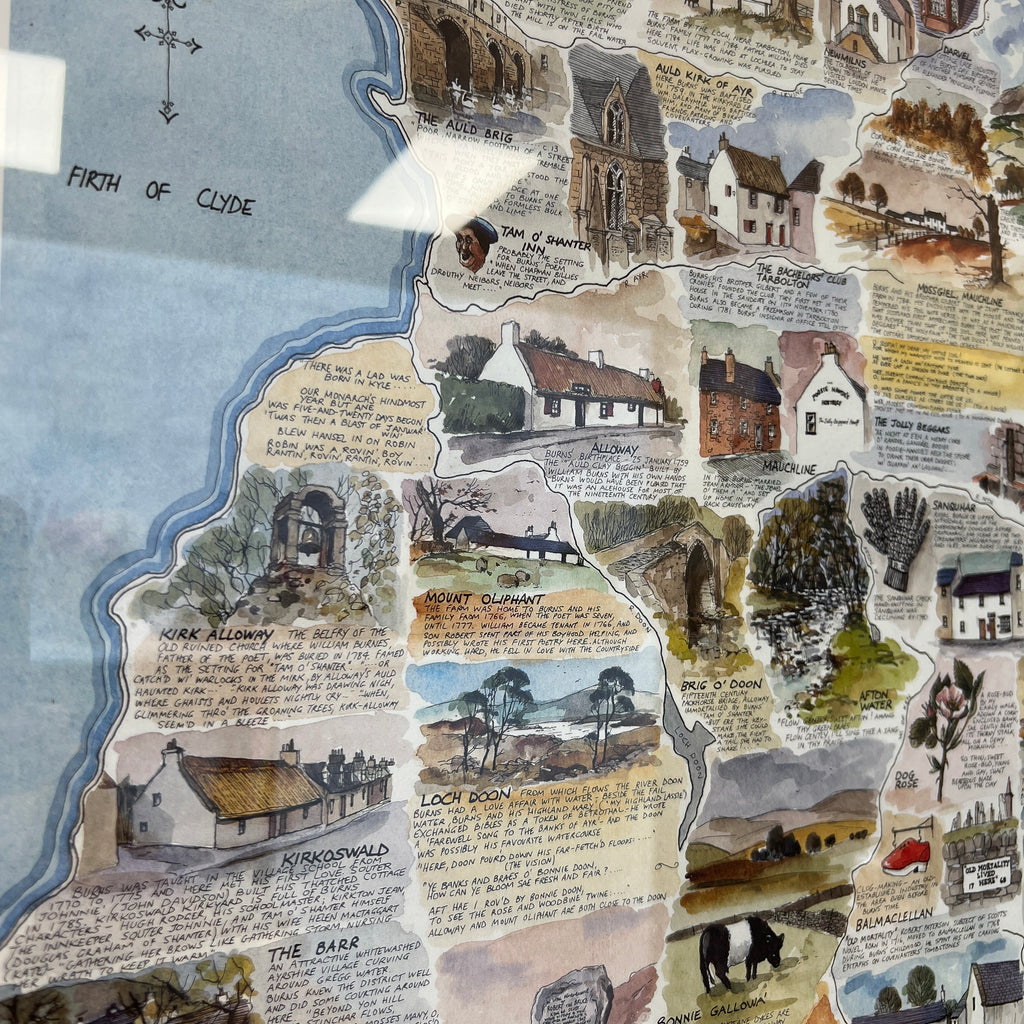 Ken Lochhead Pictorial Map of The Burns Country (Ayrshire) – The Crafty ...