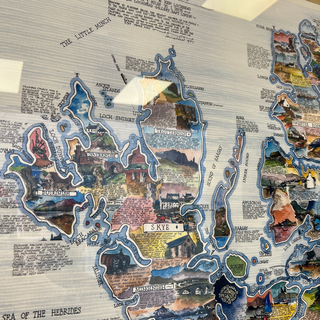 Ken Lochhead Pictorial Map of Skye and Wester Ross – The Crafty Kit Company