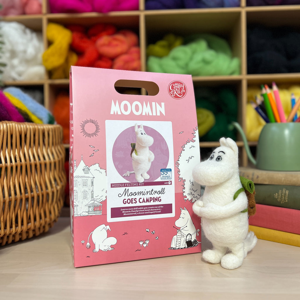 Moomintroll Goes Camping Needle Felting Kit | Moomin | The Crafty Kit ...
