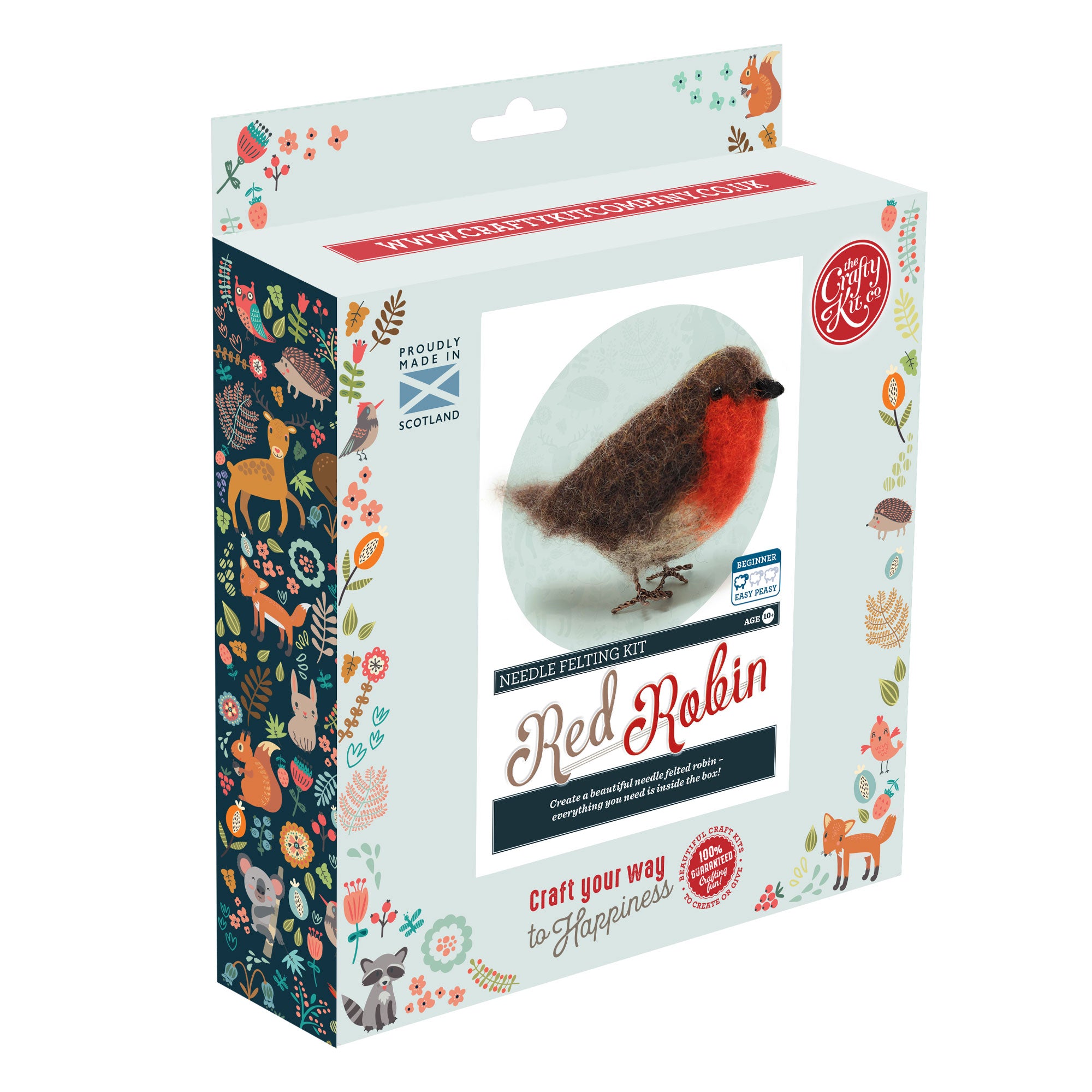 British Birds Robin Needle Felting Craft Kit | The Crafty Kit Company