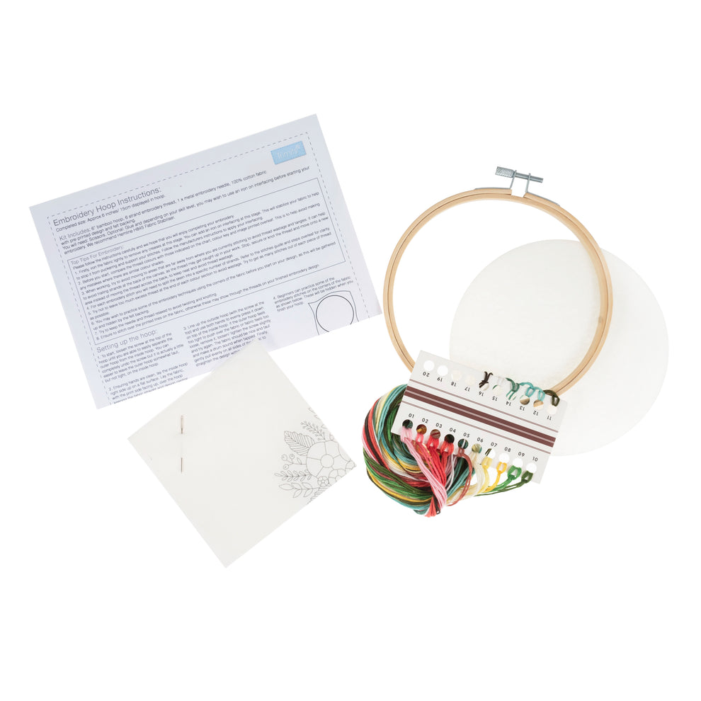 Trimits | Stitch your Own Rose Embroidery Hoop Craft Kit | The Crafty ...