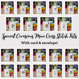 Special Occasions Mini Cross Stitch Kits – The Crafty Kit Company