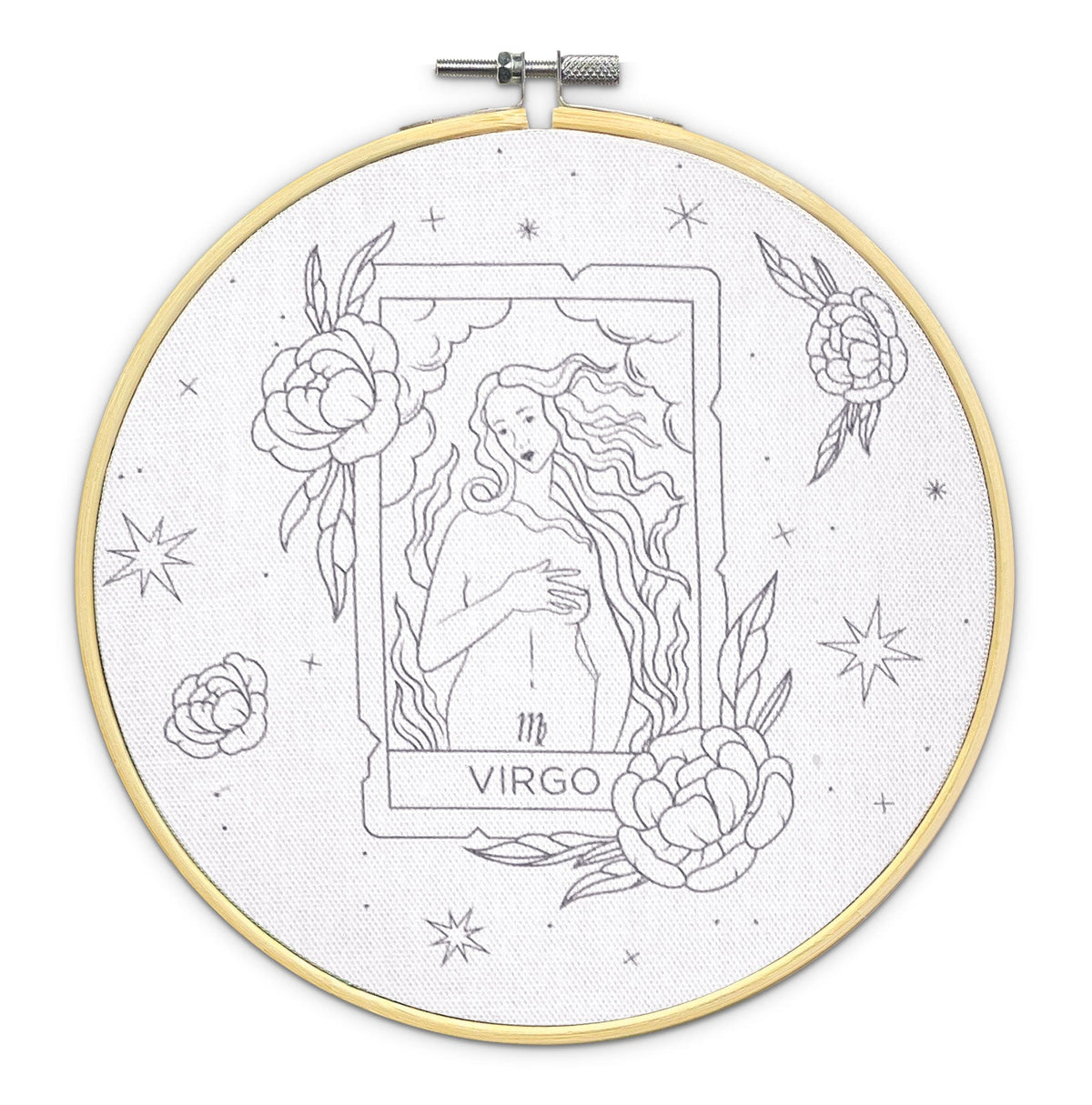 Virgo Embroidery Kit | Signs of the Zodiac | The Crafty Kit Company