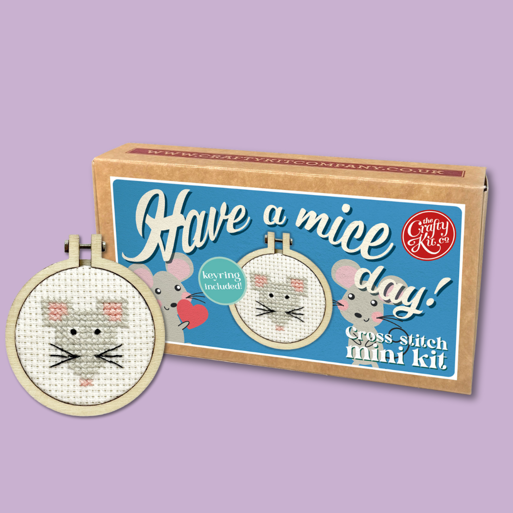 Have a Mice Day! Mini Matchbox Cross Stitch Kit – The Crafty Kit Company