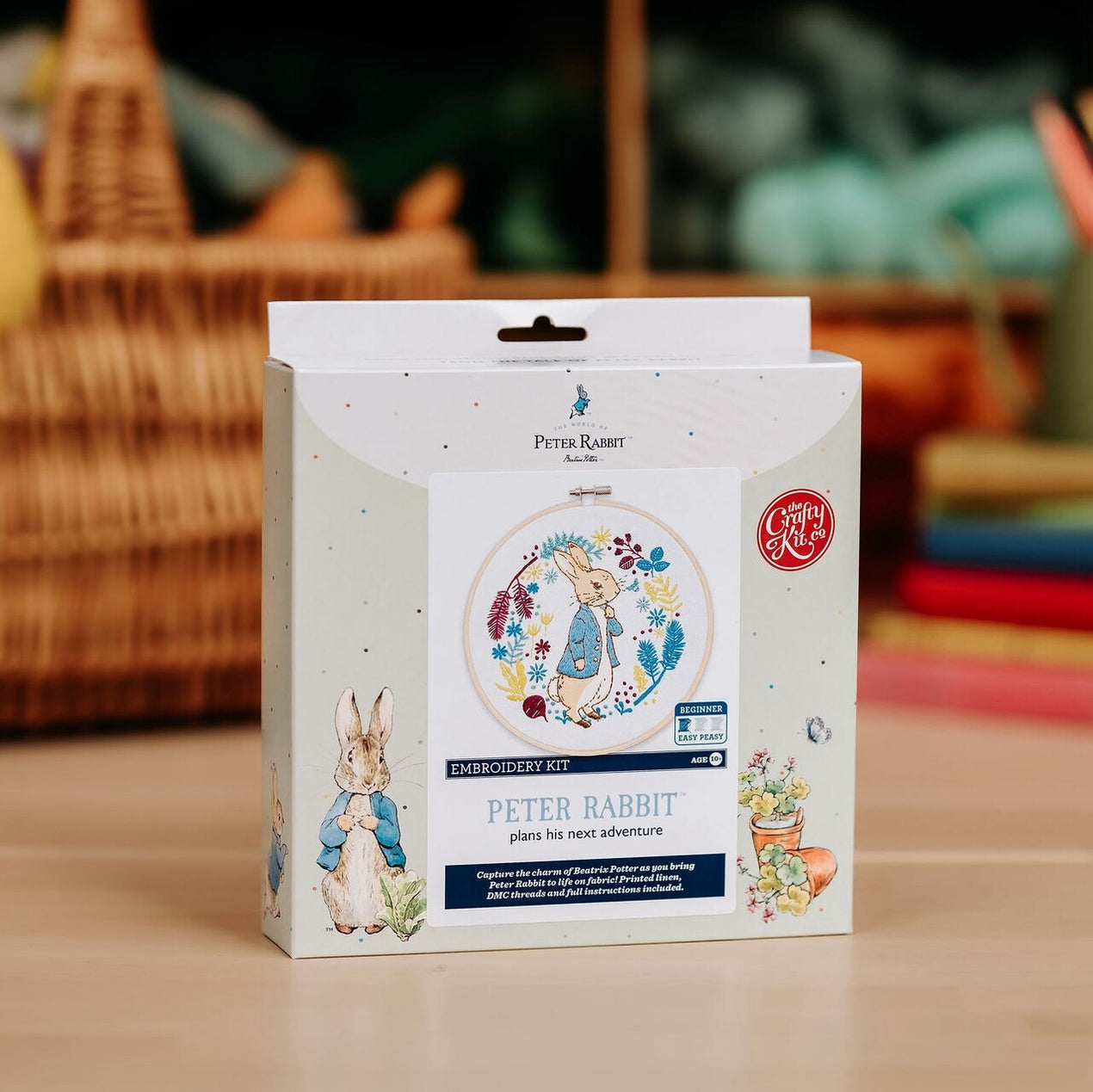 Beatrix Potter Embroidery Kit | Peter Rabbit Plans His Next Adventure ...