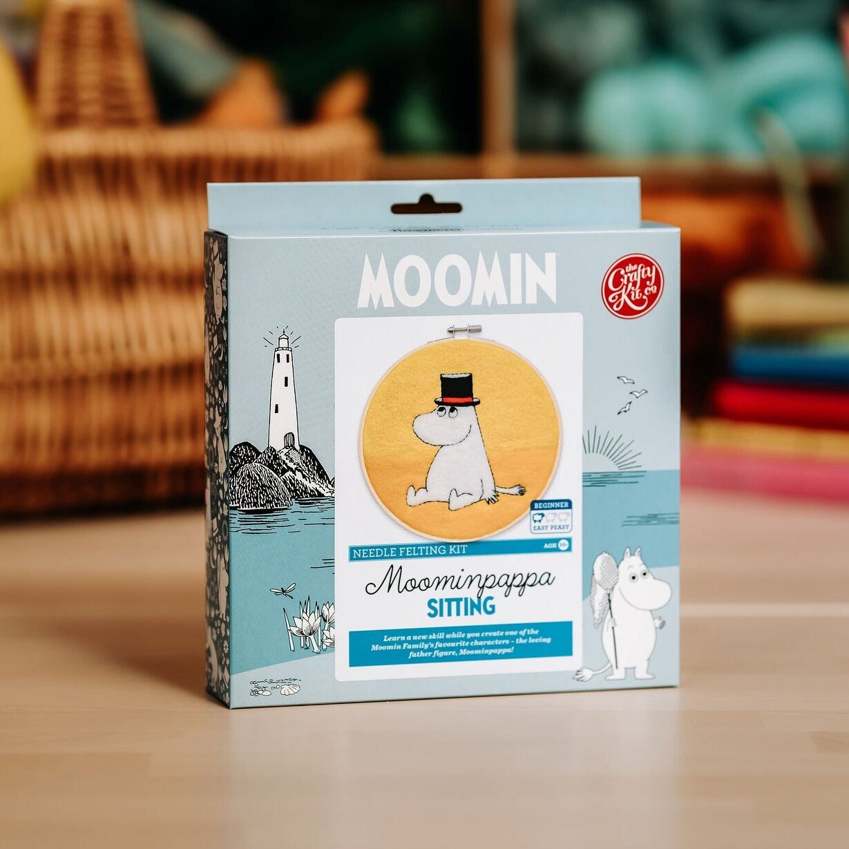 Moomin Needle ﻿Felting Kit | Moominpappa Sitting | The Crafty Kit Company