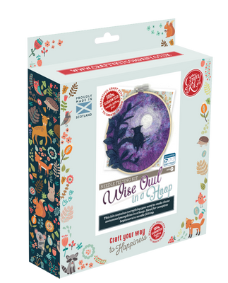 Painting with Wool Needle Felting Kit | Wise Owl in a Hoop | The Crafty ...