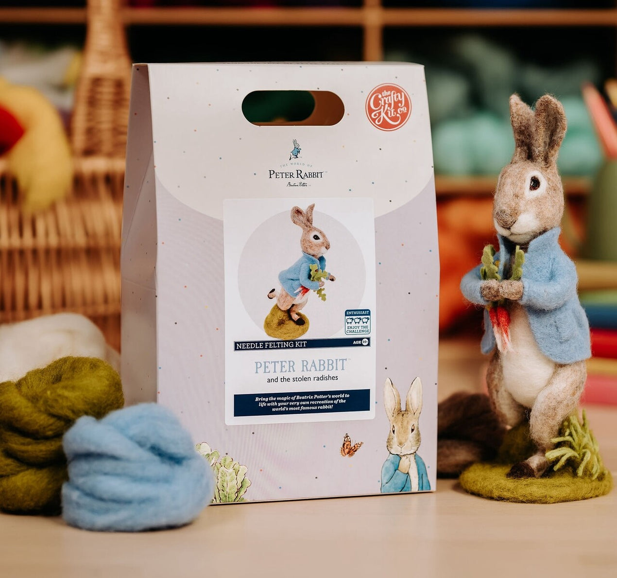 Peter Rabbit and the Stolen Radishes Needle Felting Craft Kit | The ...