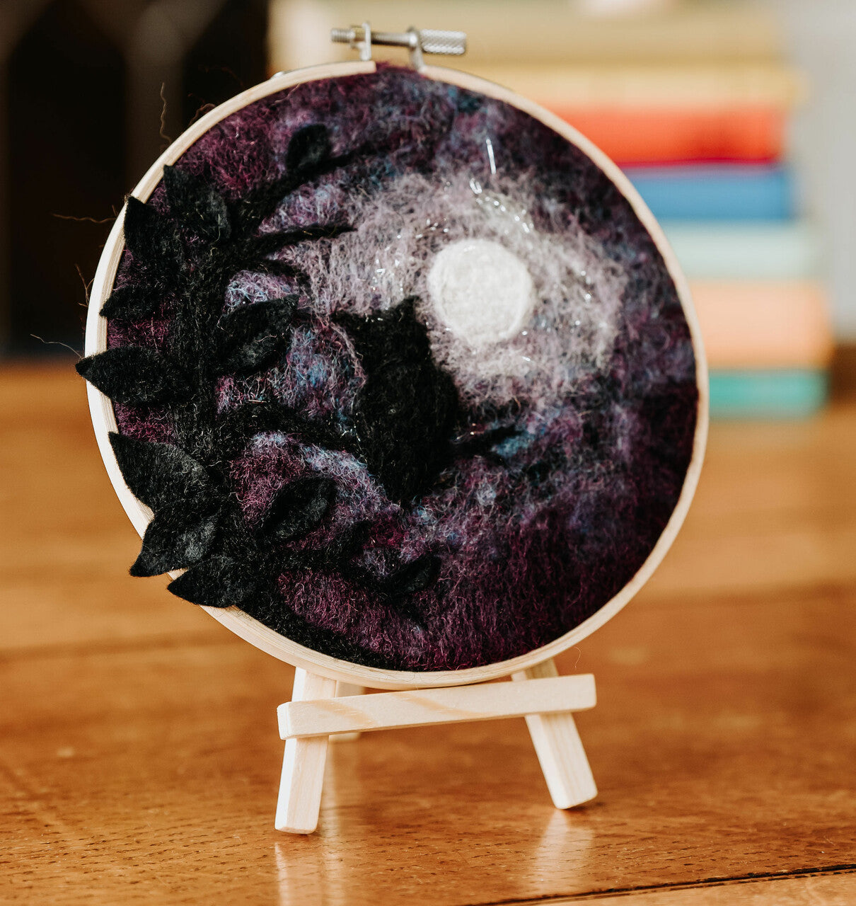 Painting with Wool Needle Felting Kit | Wise Owl in a Hoop | The Crafty ...