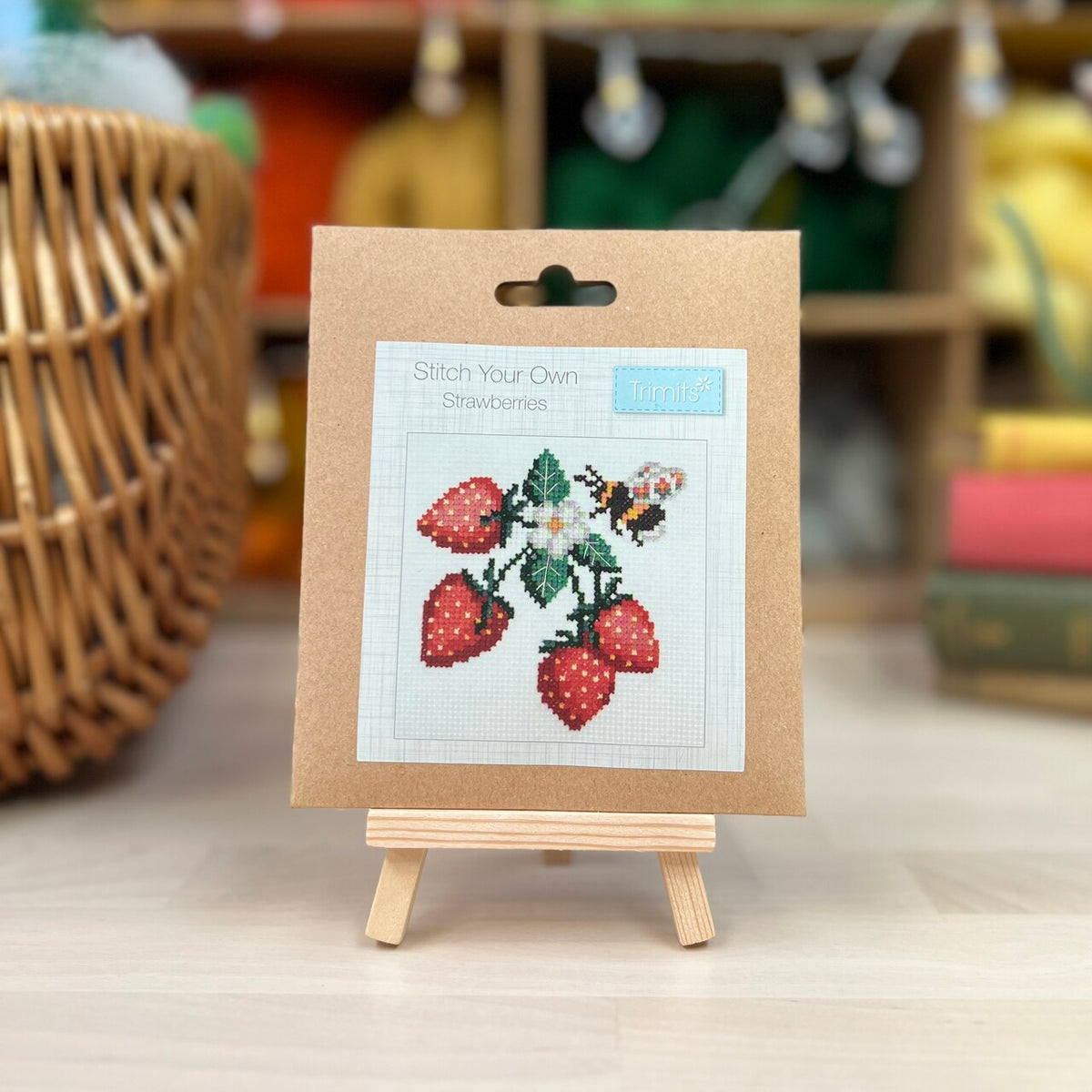 Trimits | Stitch your Own Strawberries Cross Stitch Craft Kit | The ...