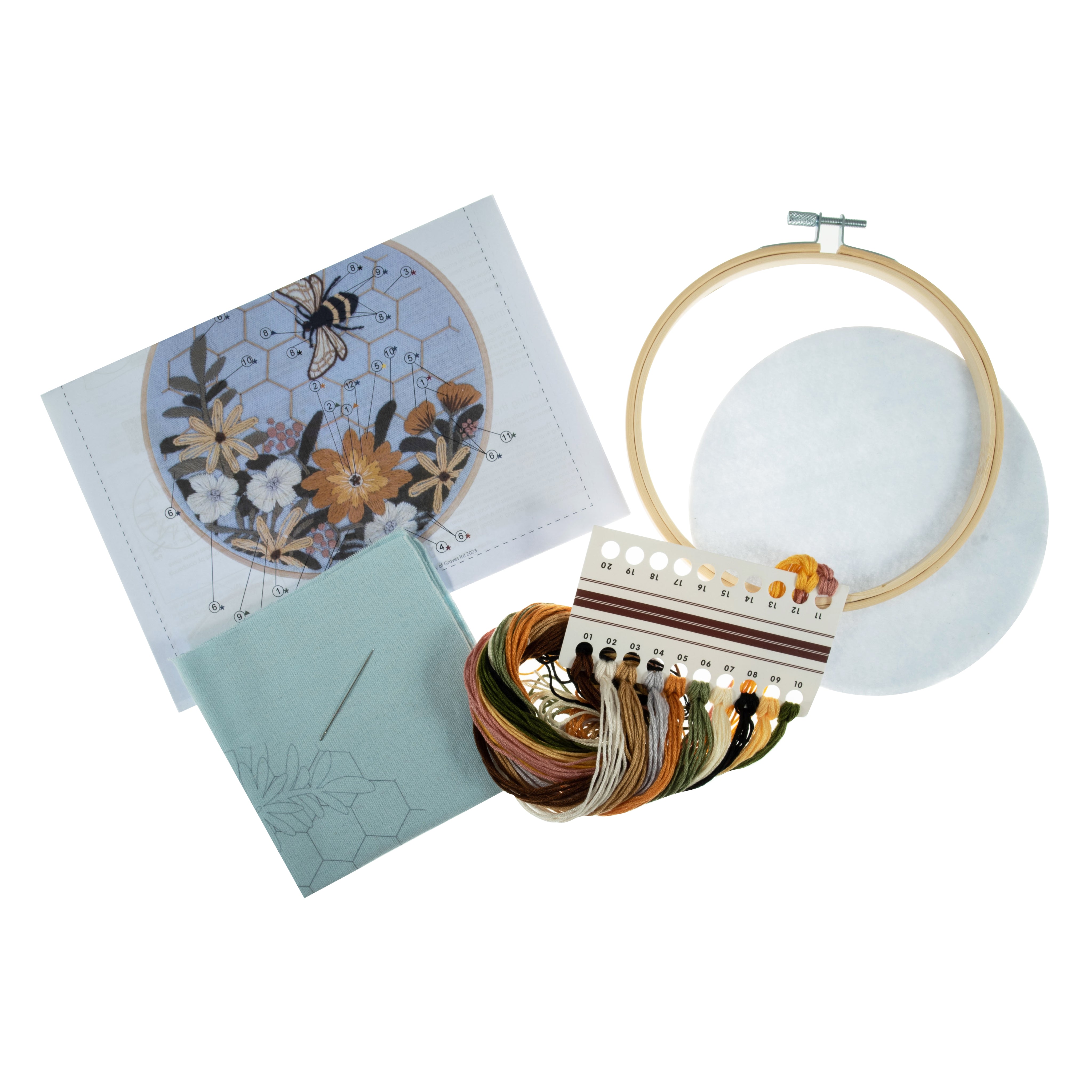 Trimits | Stitch your Own Bee Embroidery Hoop Craft Kit | The Crafty ...