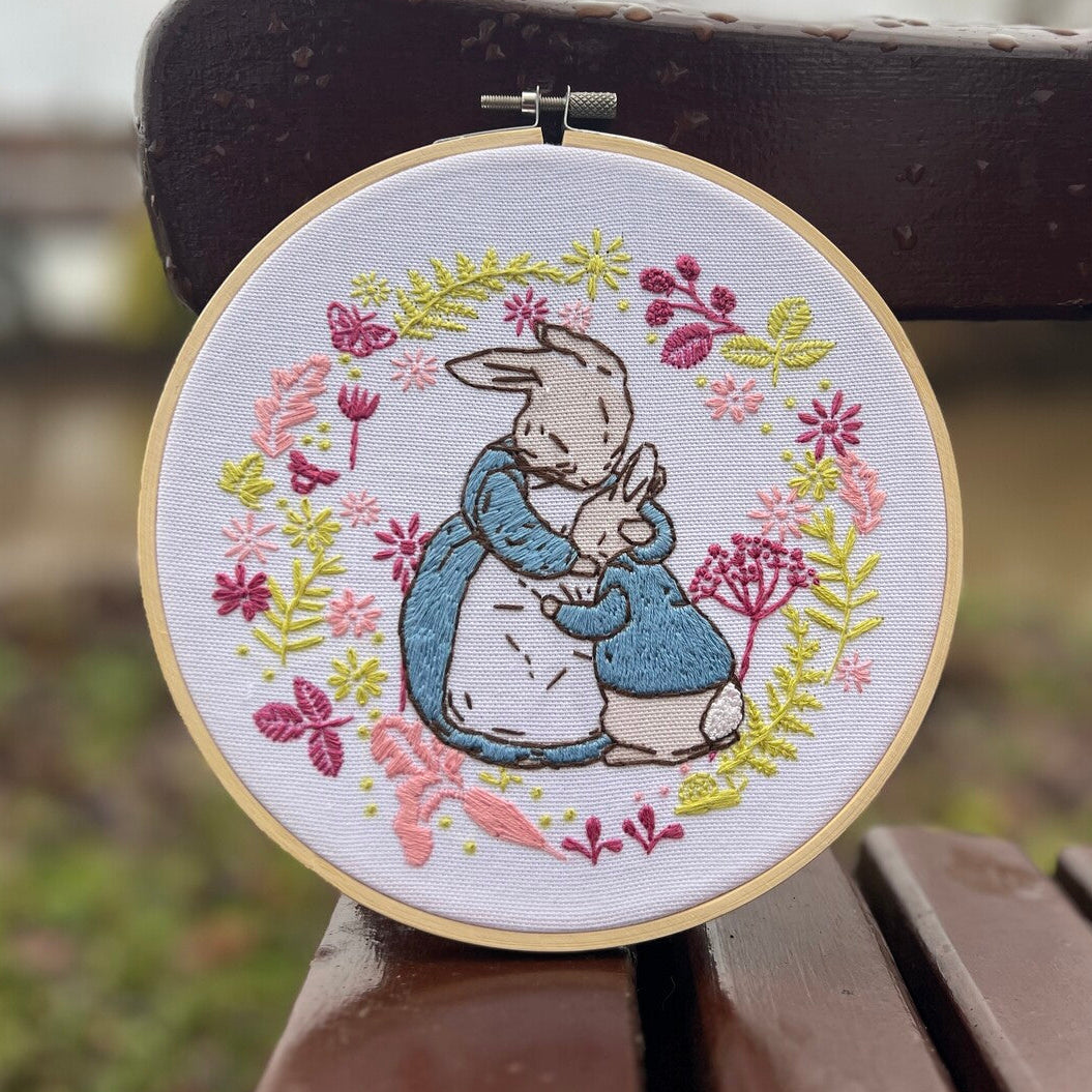 Peter Rabbit & His Mother Embroidery Kit | Beatrix Potter| The Crafty ...