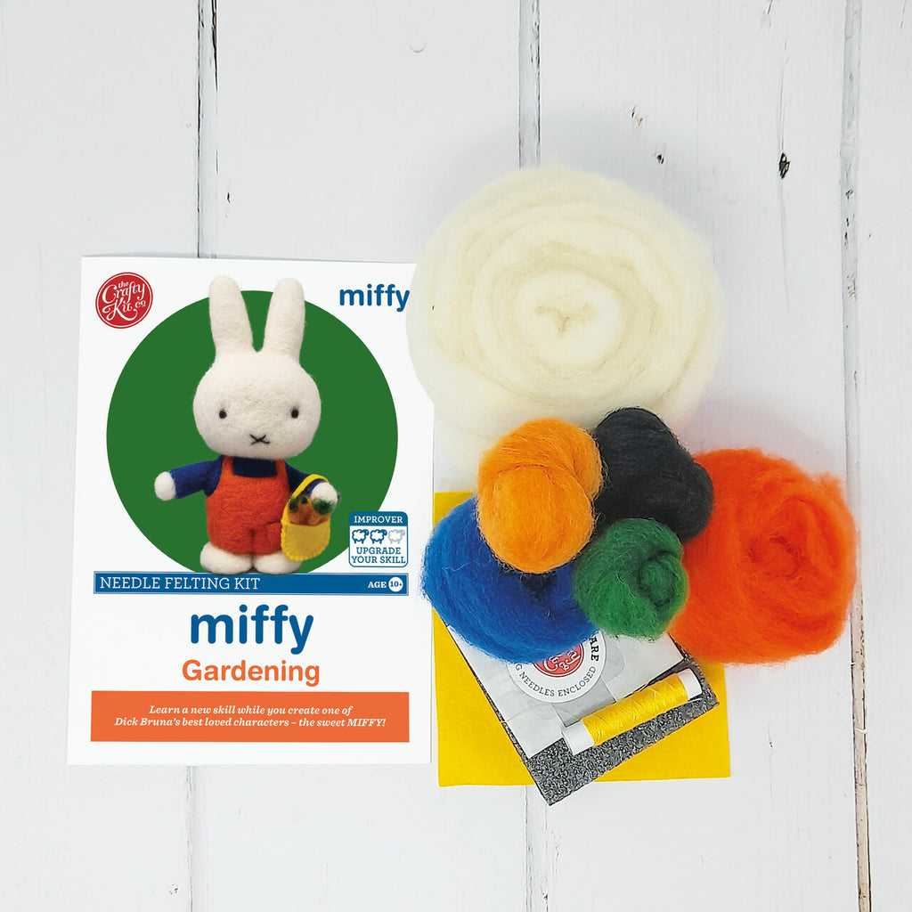 Miffy Gardening Needle Felting Kit | Miffy | The Crafty Kit Company