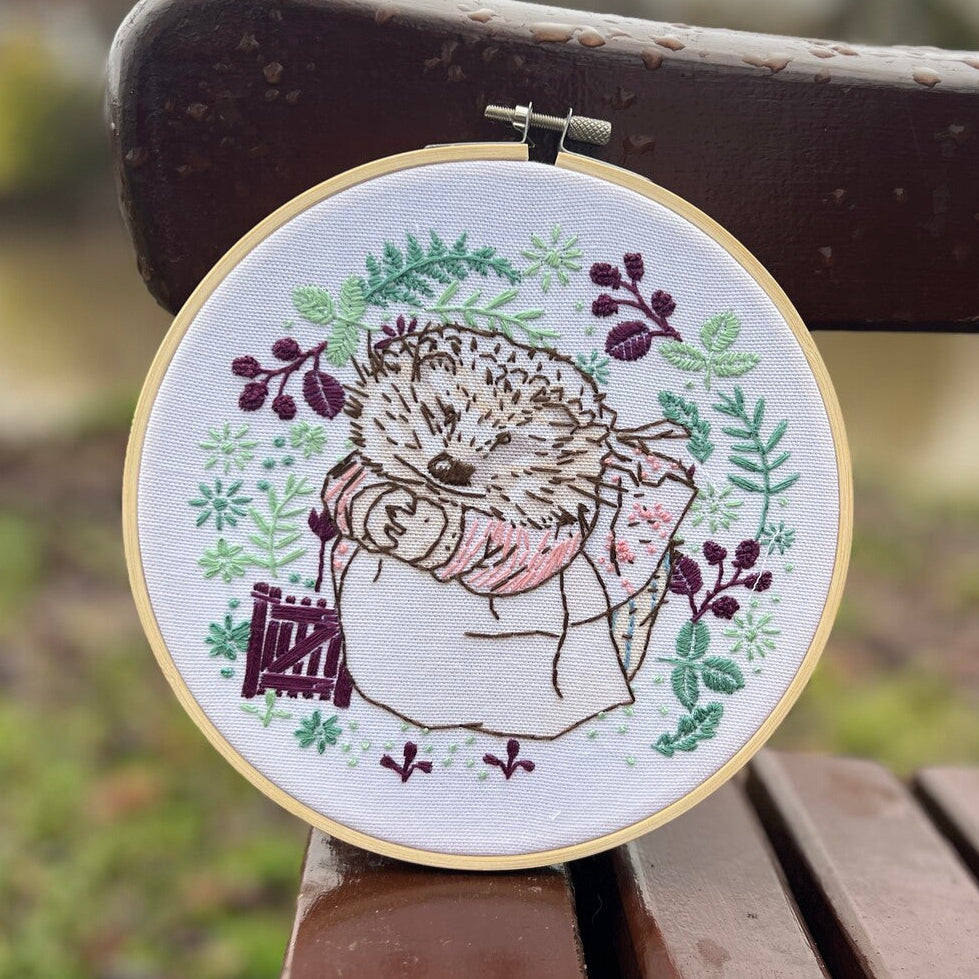 Mrs. Tiggy-Winkle Embroidery Kit | Beatrix Potter | The Crafty Kit Company