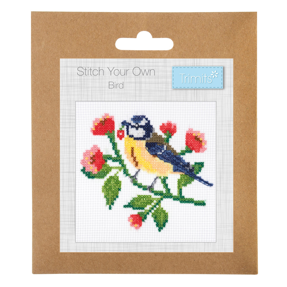 Trimits | Stitch your Own Blue Tit Cross Stitch Craft Kit | The Crafty ...
