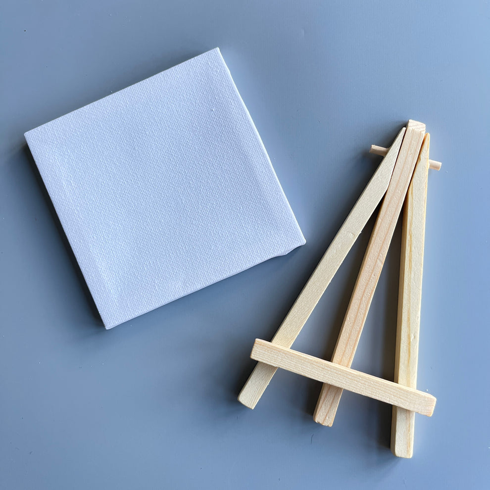 Mini Canvas & Easel - pack of 10 | Components | The Crafty Kit Company